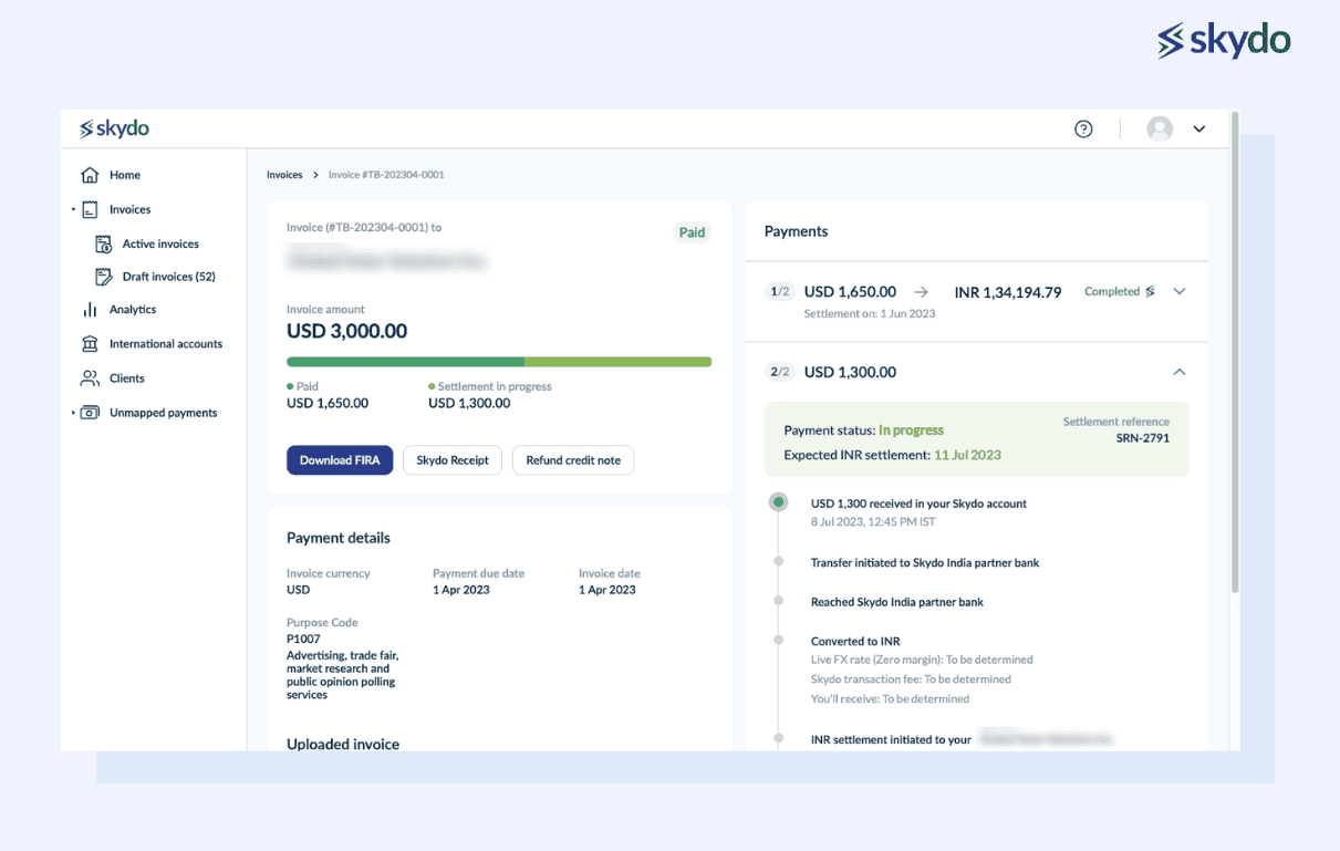 Indian Tech Exporters: Accept International Payments In India With Skydo